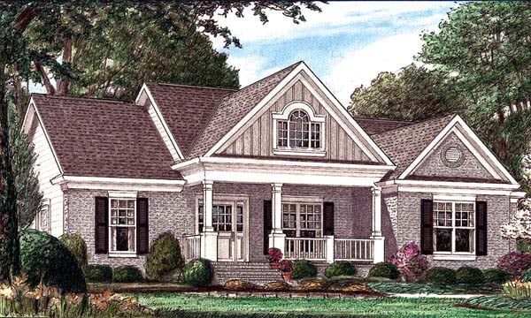 Plan 67026 | Traditional Style, 1970 Sq Ft, 3 Bed, 2 Bath, 2 Car