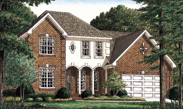 Plan 67029 | European House with 3 Bed, 3 Bath, 2 Car