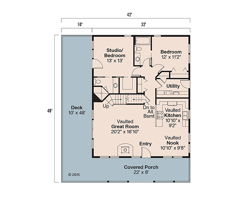Plan 69144 | Cabin, Country House with 3 Bed, 3 Bath