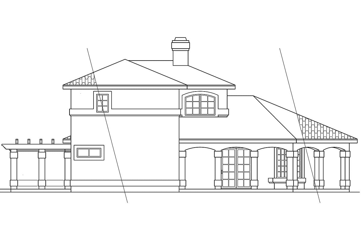 Plan 69321 | Mediterranean, Southwest House with 2 Bed, 2 Bath
