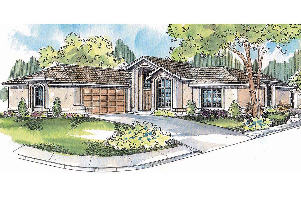 Plan 69722 | One-Story Style, 2261 Sq Ft, 3 Bed, 3 Bath, 2 Car