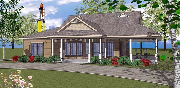 Plan 72346 | Coastal, Southern House with 2 Bed, 3 Bath