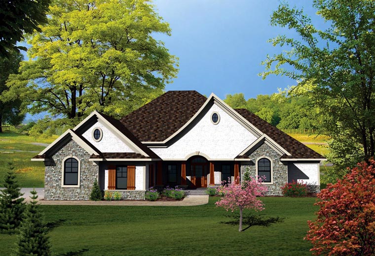 Plan 73145 | Ranch Style with 3 Bed, 2 Bath, 3 Car Garage