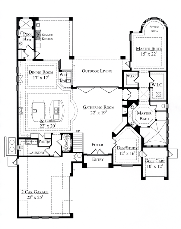 Plan 74251 | Florida House with 3 Bed, 6 Bath, 2 Car