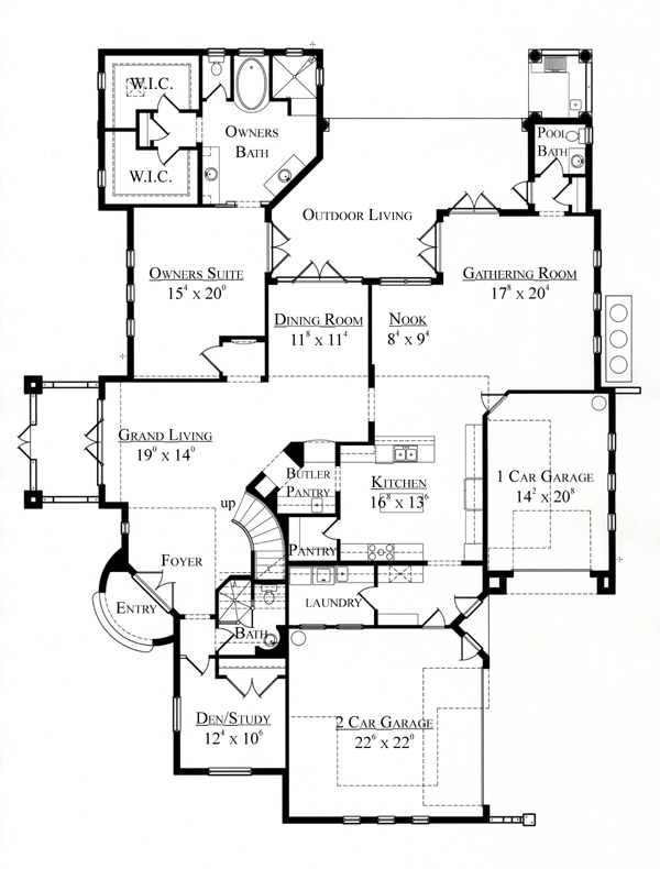 Plan 74279 | House with 4 Bed, 6 Bath, 3 Car