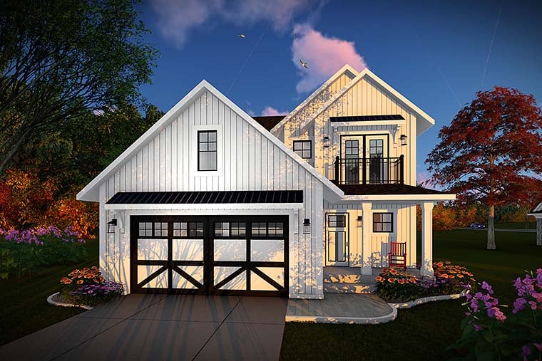 Plan 75434 | Cottage, Craftsman, Farmhouse House with 3 Bed, 3 Bath, 2 Car