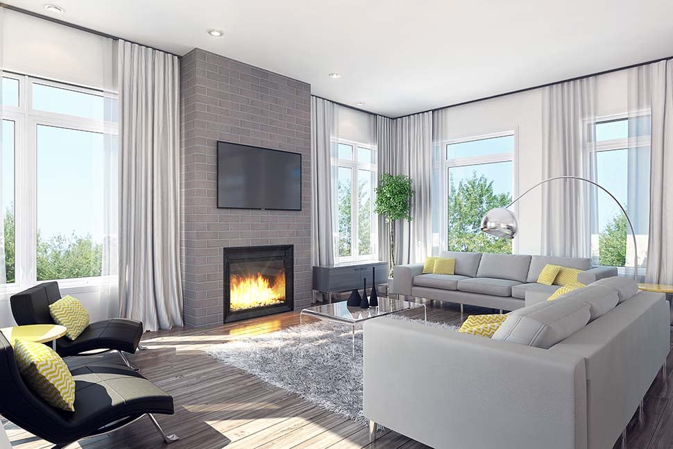 Plan 76507 | Contemporary, Cottage, Modern House with 3 Bed, 3 Bath, 1 Car