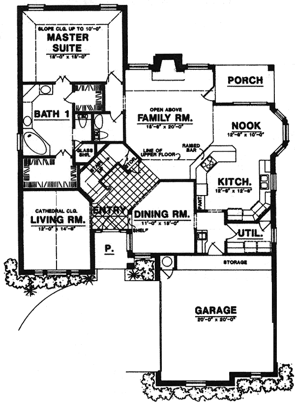 Plan 77103 | Traditional House with 4 Bed, 2.5 Bath, 2 Car
