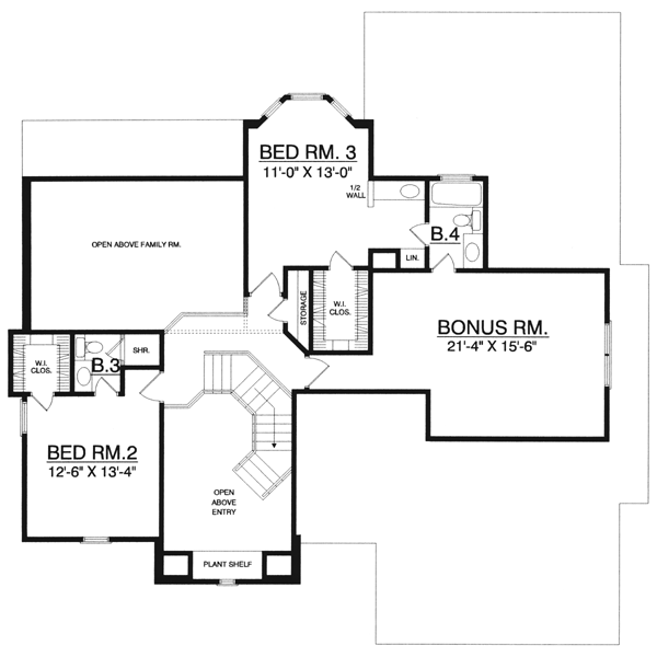 Plan 77735 | European House with 3 Bed, 4 Bath, 2 Car
