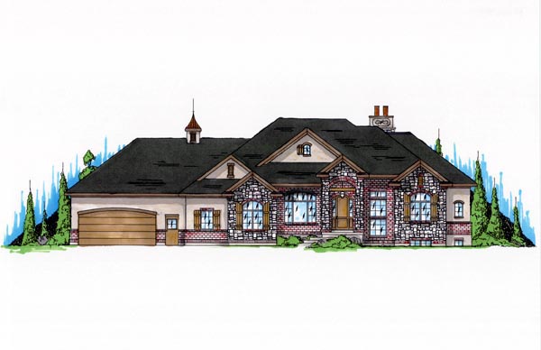 Plan 79777 | Traditional House with 5 Bed, 4 Bath, 3 Car