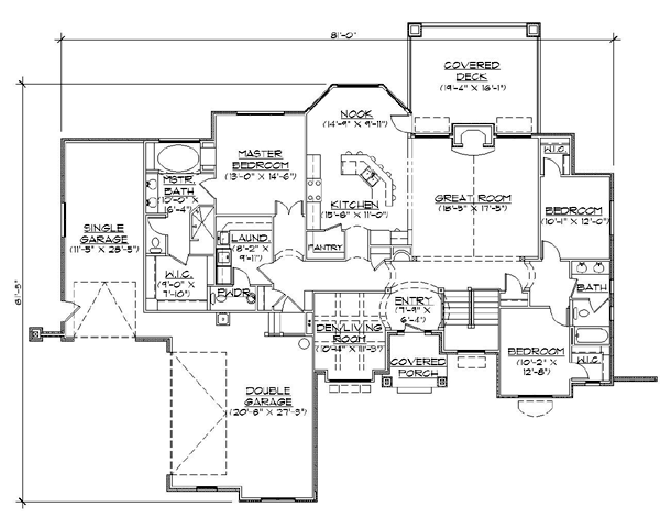 Plan 79779 | European House with 5 Bed, 4 Bath, 3 Car