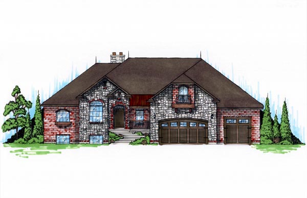 Plan 79898 | European House with 6 Bed, 4 Bath, 3 Car