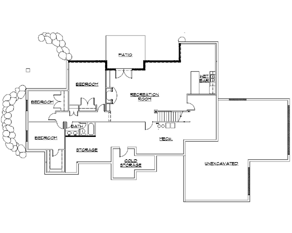 Plan 79918 | Traditional House with 5 Bed, 4 Bath, 3 Car
