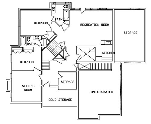 Plan 79942 | European House with 6 Bed, 6 Bath, 3 Car