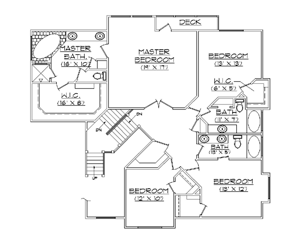 Plan 79942 | European House with 6 Bed, 6 Bath, 3 Car