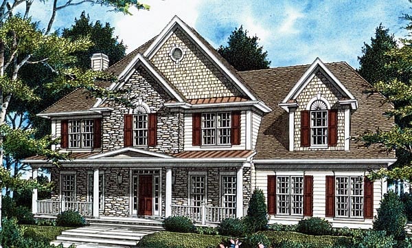 Plan 80225 | Southern House with 4 Bed, 4 Bath, 2 Car