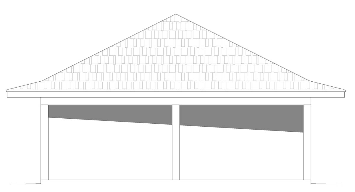 Plan 80955 | Traditional 2 Car Garage