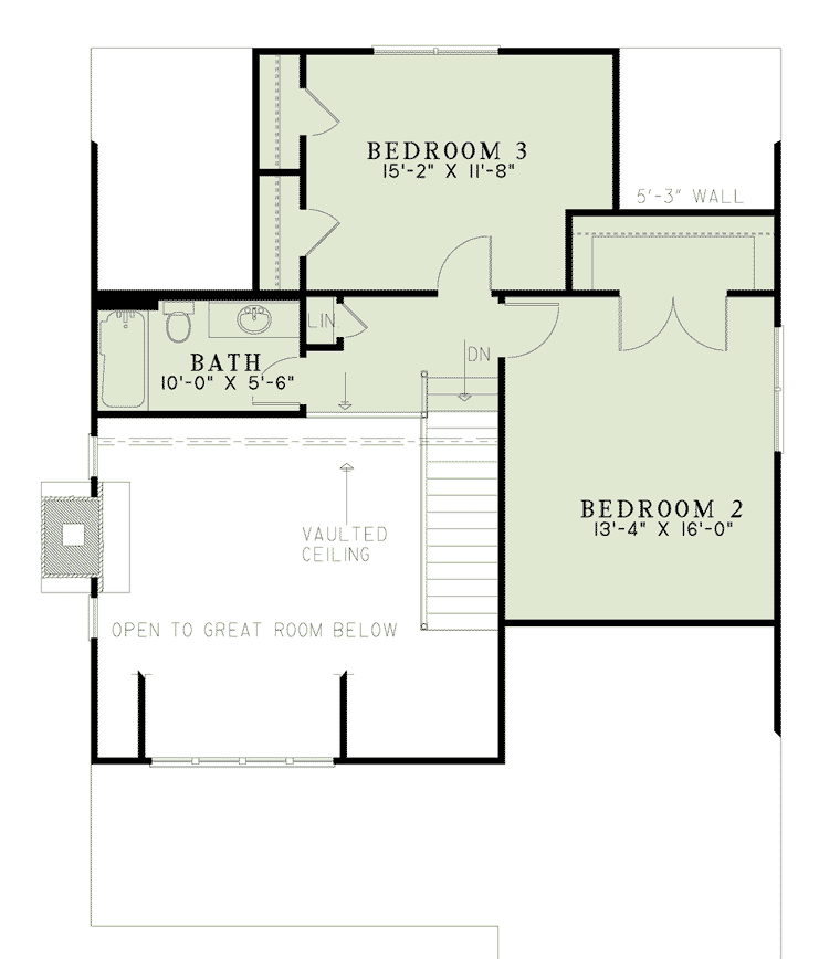 Plan 82086 | with 3 Bed, 2 Bath