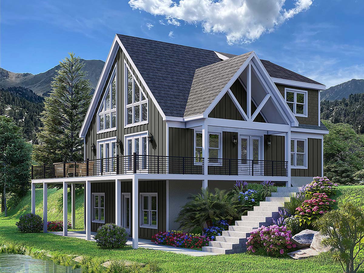 Plan 83482 | Country, Craftsman House with 3 Bed, 3 Bath