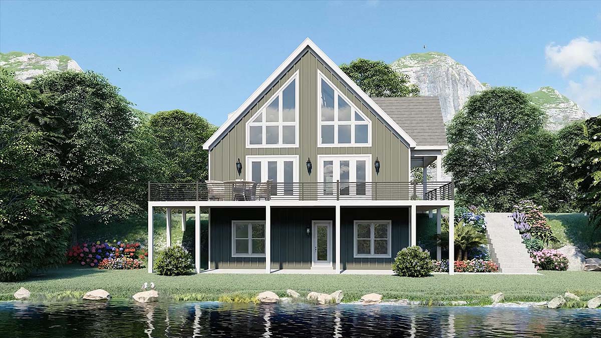Plan 83482 | Country, Craftsman House with 3 Bed, 3 Bath