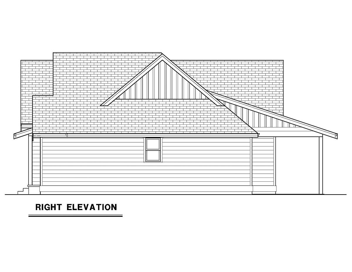 Plan 83800 | Traditional Style with 3 Bed, 2 Bath, 2 Car Garage