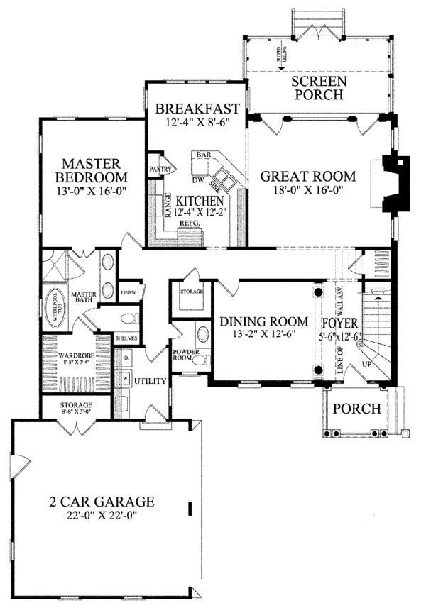 Plan 86238 | Colonial, Traditional House with 4 Bed, 4 Bath, 2 Car