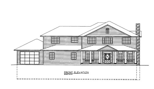 Plan 86678 | House with 3 Bed, 3 Bath, 4 Car