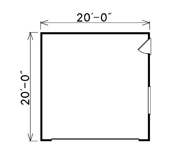 Plan 87854 | 2 Car Garage