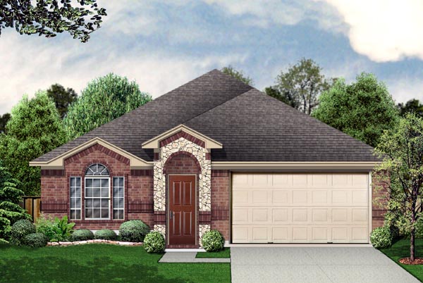 Plan 88683 | Traditional House with 4 Bed, 2 Bath, 2 Car