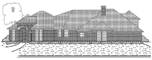 Plan 88697 | Traditional House with 4 Bed, 3 Bath, 3 Car