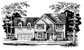 Plan 93303 | Country House with 3 Bed, 3 Bath, 2 Car