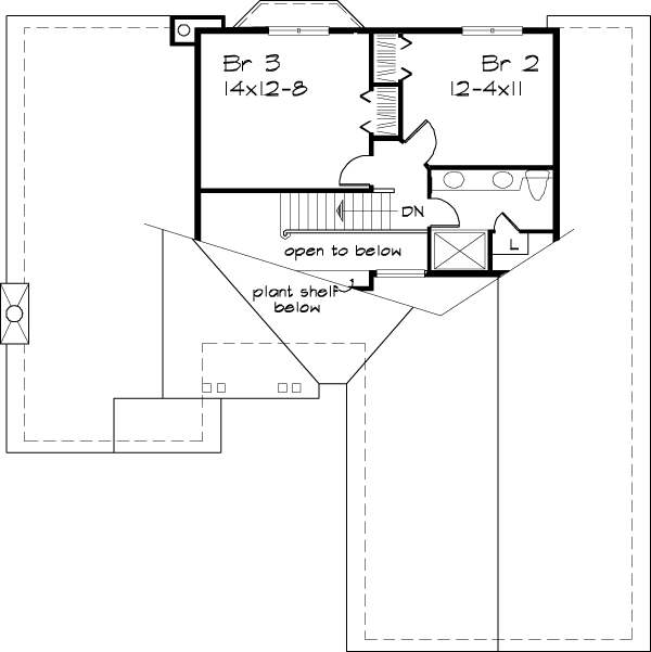 Plan 99358 | Traditional Style with 3 Bed, 3 Bath, 2 Car Garage